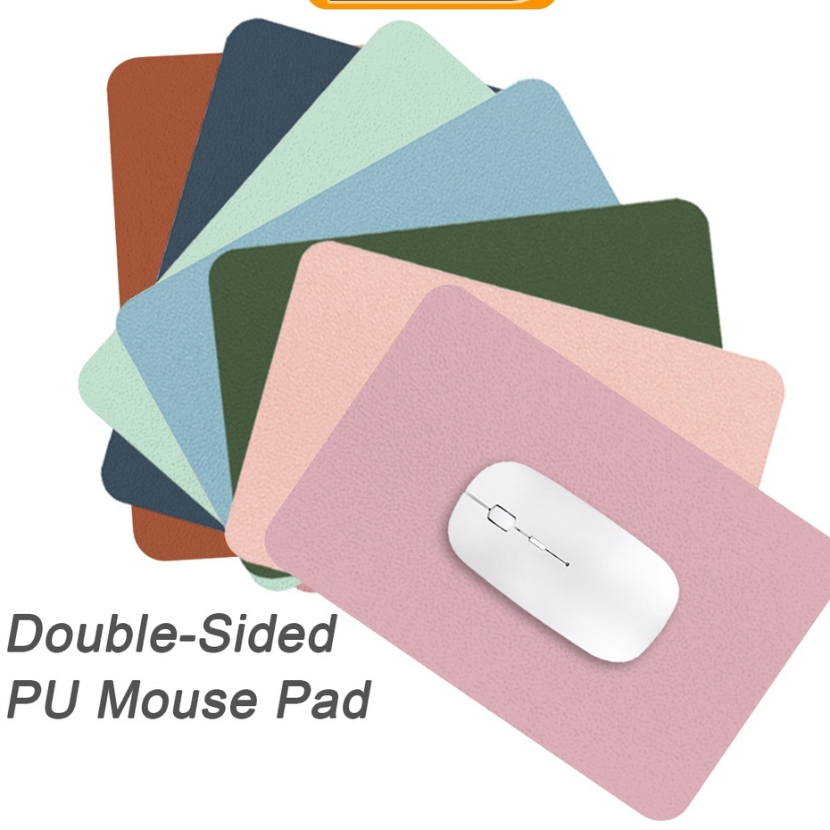 【Ready Stock】Double-Sided Waterproof PU Leather Mouse Pad Desk Pad ...