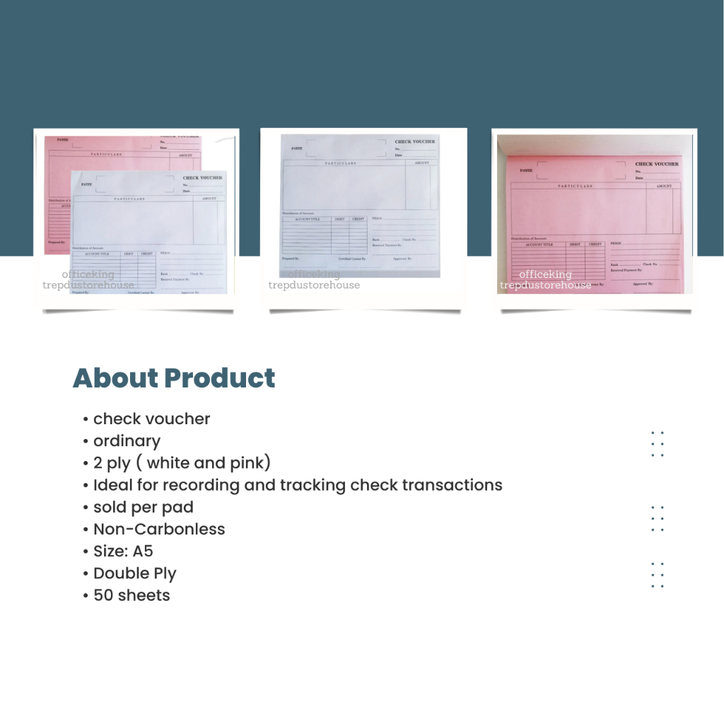 Check voucher ordinary with duplicate white and pink | Shopee Philippines