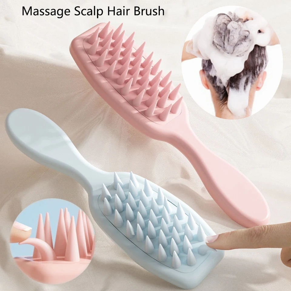 NECK Wide Teeth Shampoo Comb Massage Comb Scalp Massage Straight Comb ...