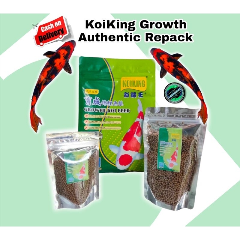 KOIKING Growth Authentic Repack /small size pellets 100g & 50g | Shopee ...
