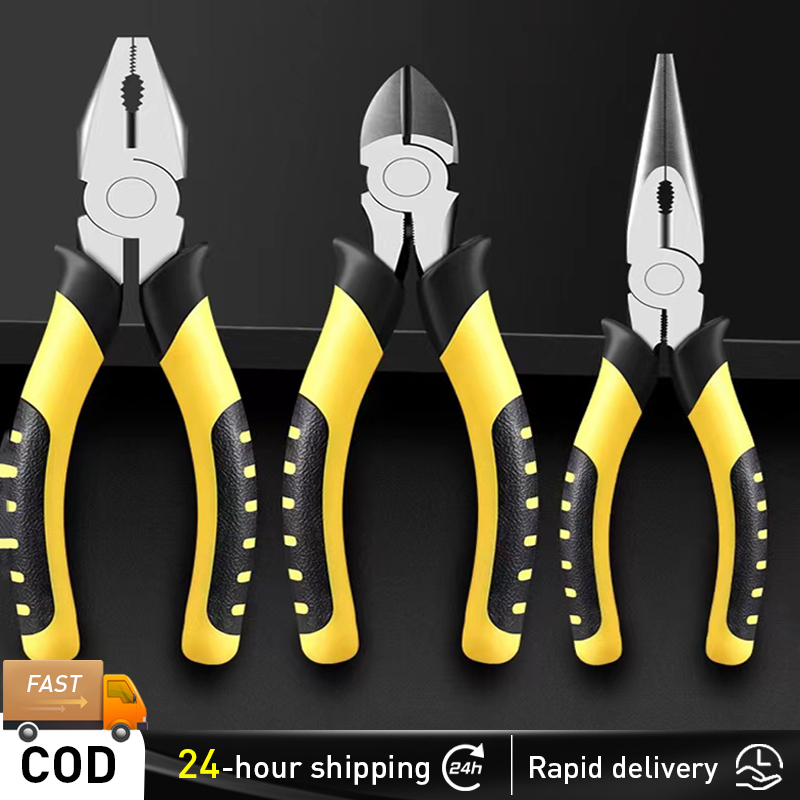 3pcs 6 Inches Heavy Duty Pliers Tool set Long Nose Pliers Set Heavy ...