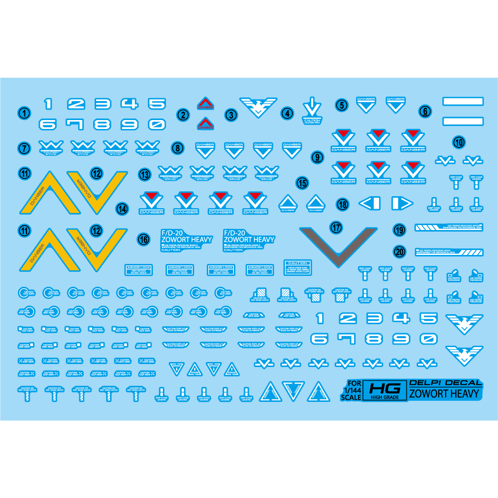 Delpi Decal HG Zowort Heavy Waterslide Decals | Shopee Philippines