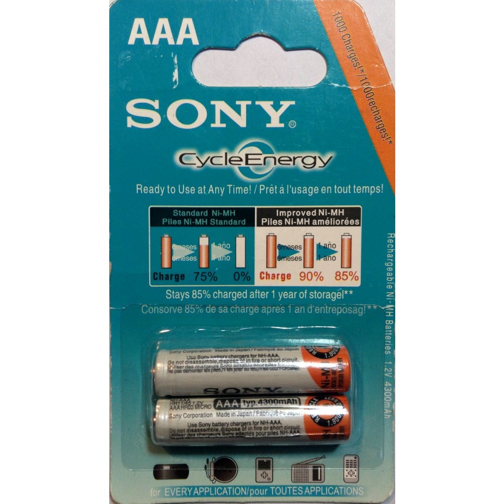 SN Battery Triple 3AAA Rechargeable Battery 1.2v Cycle Energy | Shopee ...