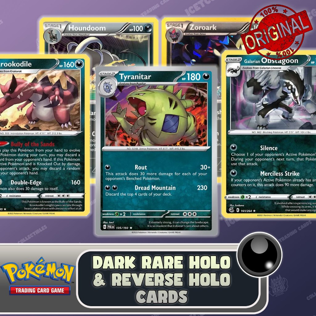 Dark Rare Holo/Reverse Holo Pokemon Cards - Pokemon TCG Singles (Up to ...