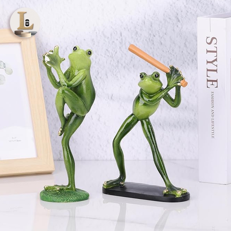 POPULAR Yoga Frogs Artificial Home & Garden Miniatures Table Desk Decor ...