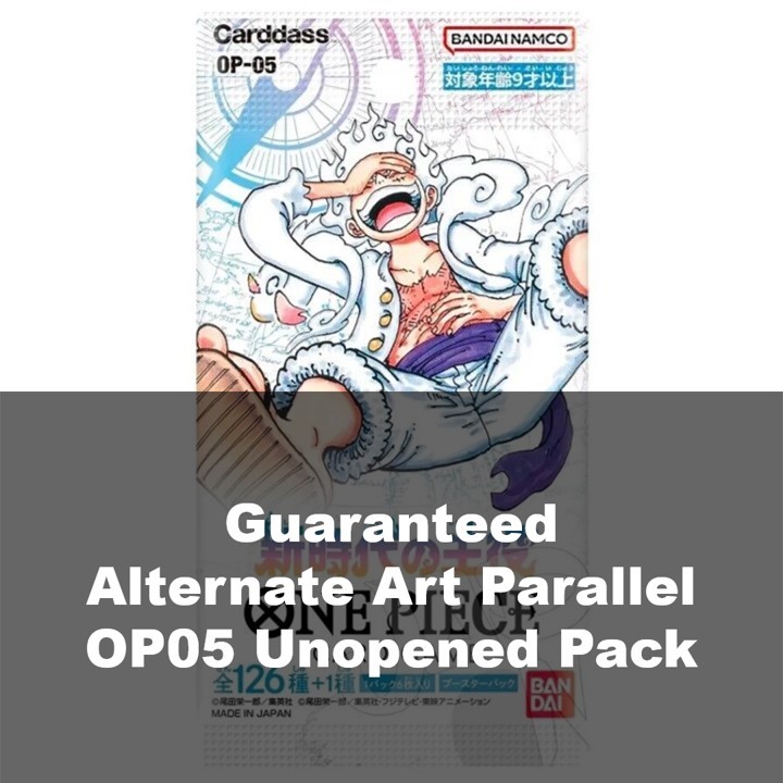 OP05 Guaranteed Alternate Art Parallel Unopened Factory Sealed Pack One ...