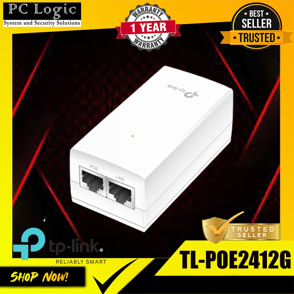 TL-POE2412G GIGABIT 24V DC PASSIVE POE INJECTOR | Shopee Philippines