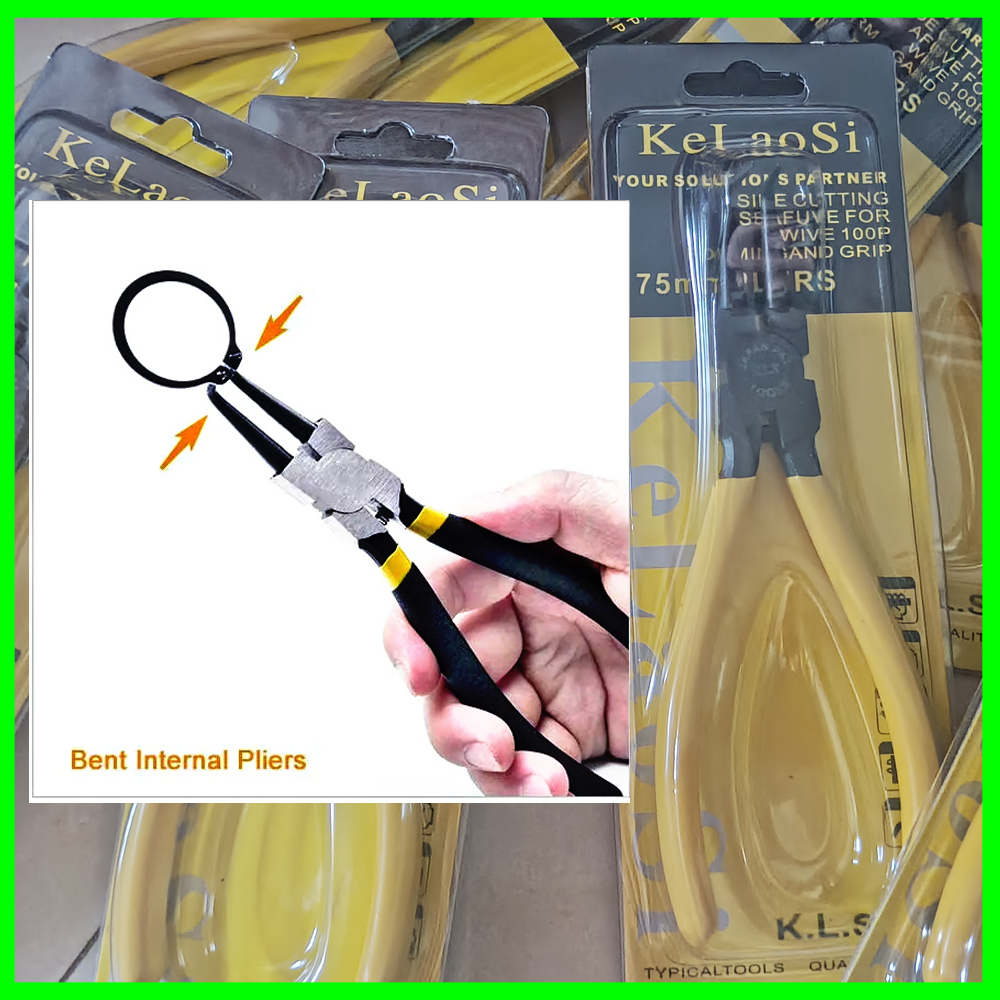 Curve Bend Internal Circlip Pliers Motorcycle Tools Heavy Duty with ...