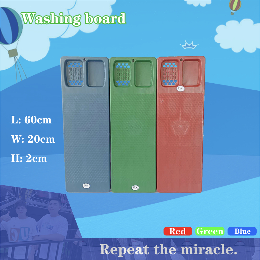 SJM MALL Laundry Washing Board Colorful Cleaning Scrubbing Washboard ...