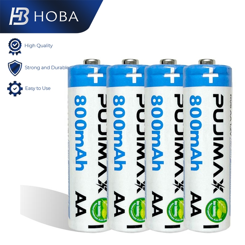 Hoba 1.2V 800mAh AA Ni-MH Rechargeable Battery For Flashlight Camera ...