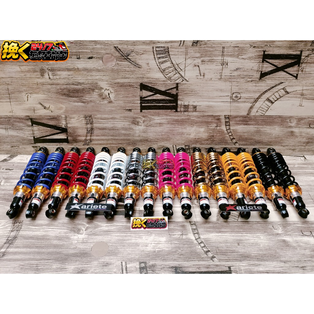 Ariete Rear Shock 310mm Dual Shock Black Series WAVE / XRM / SMASH / RS ...