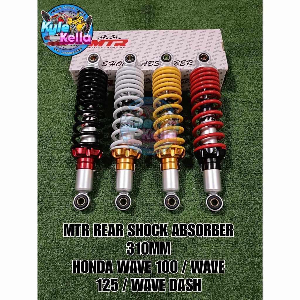 MTR REAR SHOCK ABSORBER 310MM HONDA WAVE 100 / WAVE 100R / WAVE 125 ...