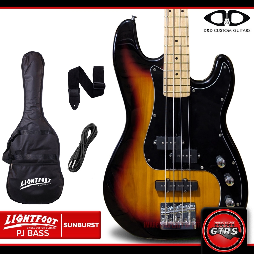 D&D Lightfoot Precision Bass Guitar with Free Accessories | Shopee ...