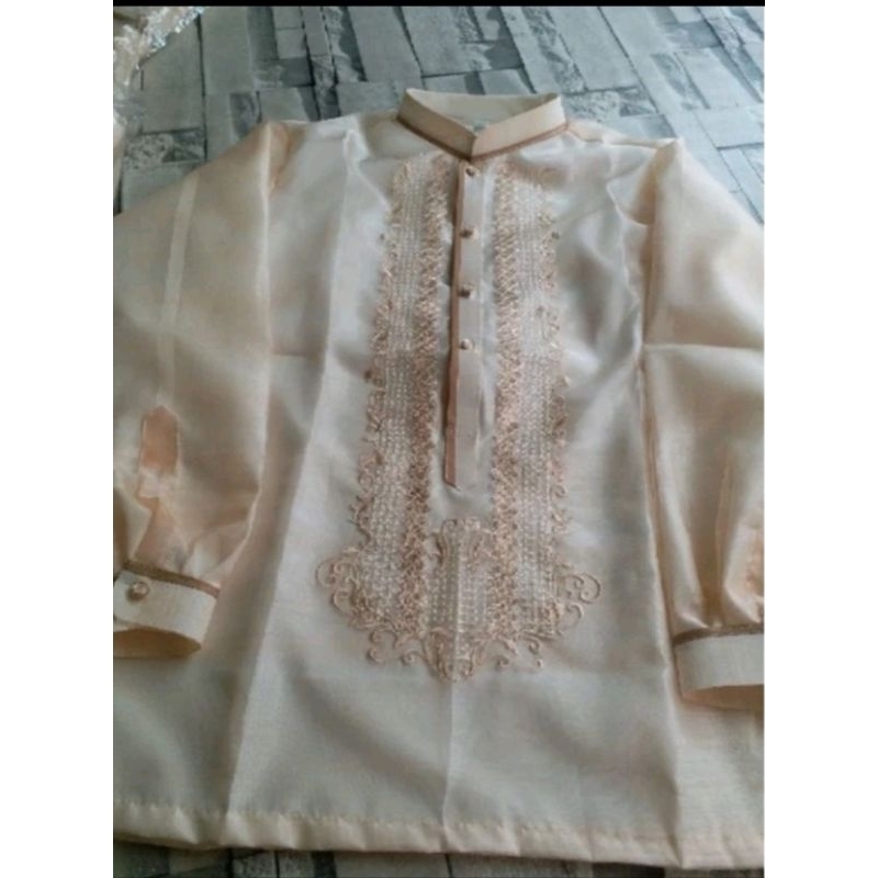 Barong tagalog for men/ Chinese random burda with sport | Shopee ...