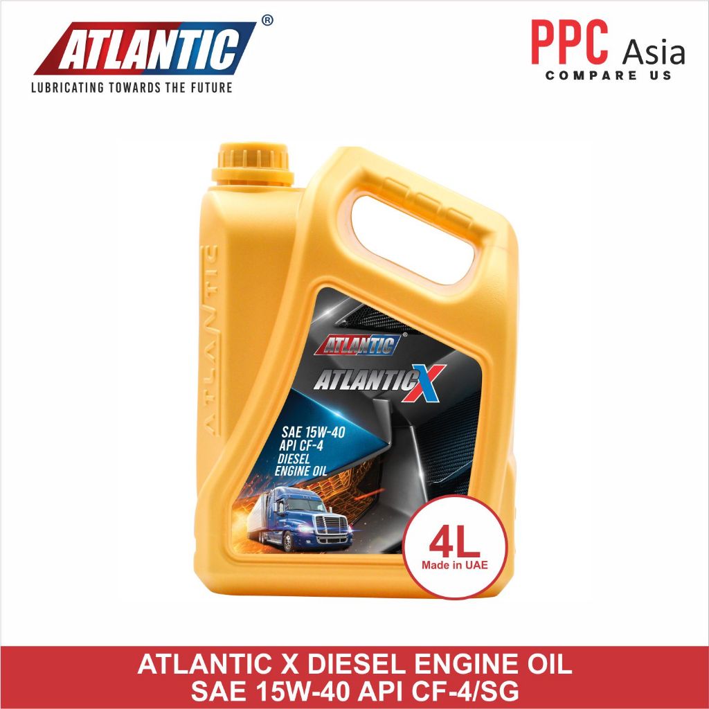 ATLANTIC DIESEL ENGINE OIL SAE 15W-40, API CF-4/SG (4 LITERS) | Shopee Philippines