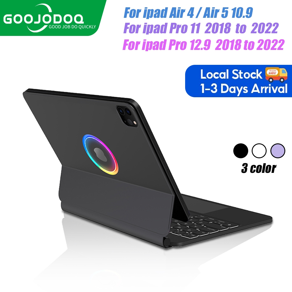 GOOJODOQ Magic Keyboard for ipad Pro 11 12.9 Air 5 4 Case RGB Backlight ...