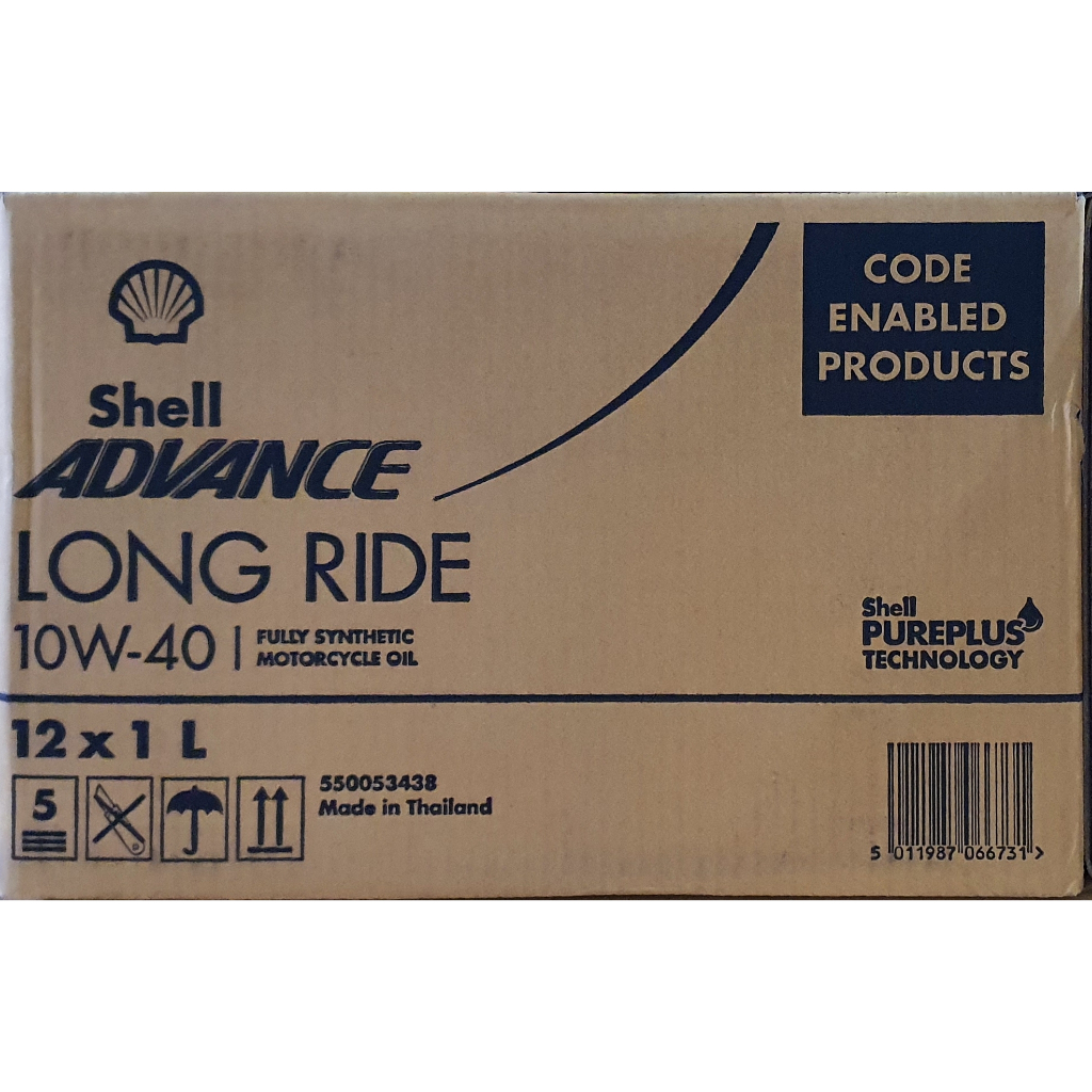 Shell Advance 4T Long Ride 10W-40 1Liter - 1 Box - 12 Pcs | Shopee ...