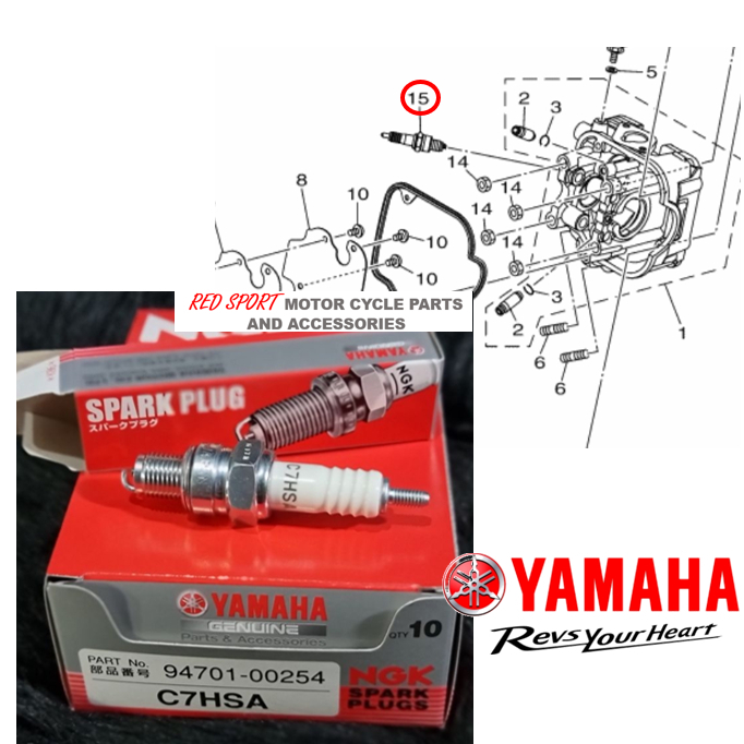 SPARK PLUG / SPARKPLUG MIO SPORTY / MIO I 125 / MIO SOUL I 125 YAMAHA ...