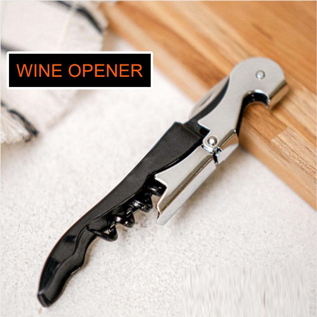 Wine Opener Cork Screw Stainless Steel Wine Cork Screw | Shopee Philippines