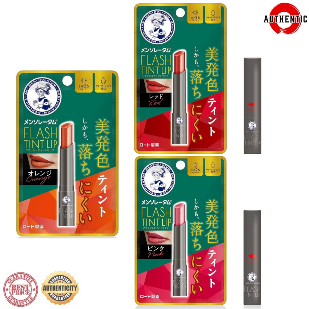 Rohto Mentholatum Flash Lip Tint Balm SPF26 PA+++ (Made in Japan ...
