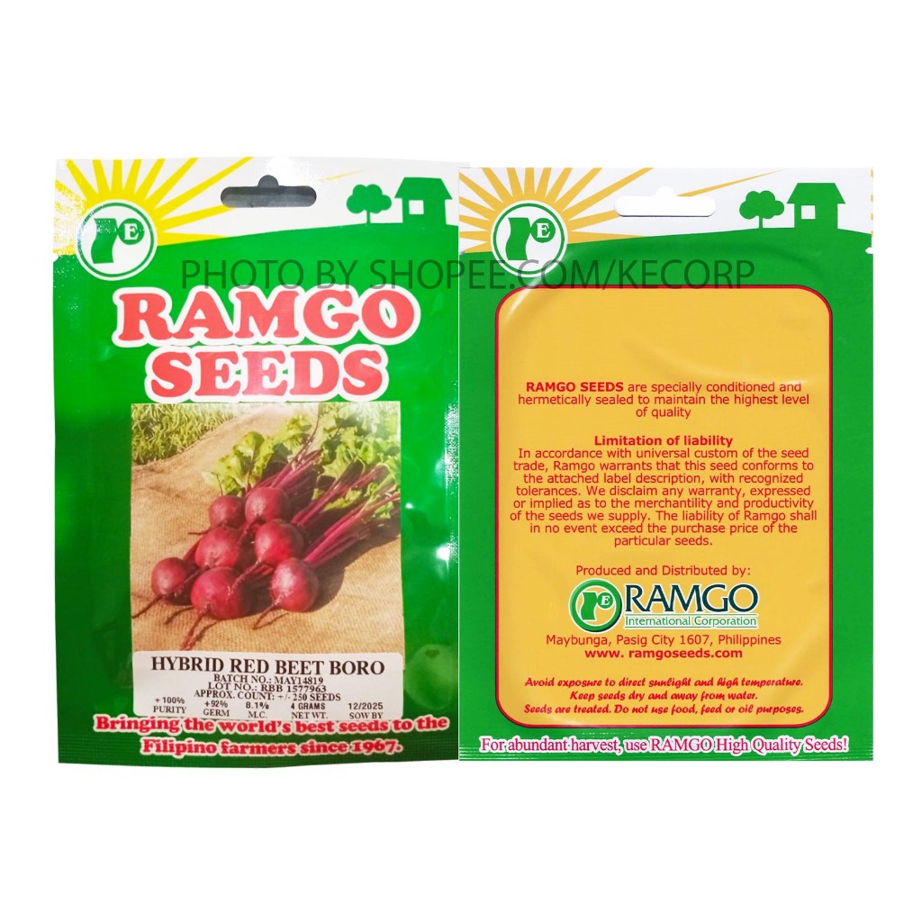 RPD Ramgo Seeds Red Beet Boro Hybrid KECORP_S1 | Shopee Philippines