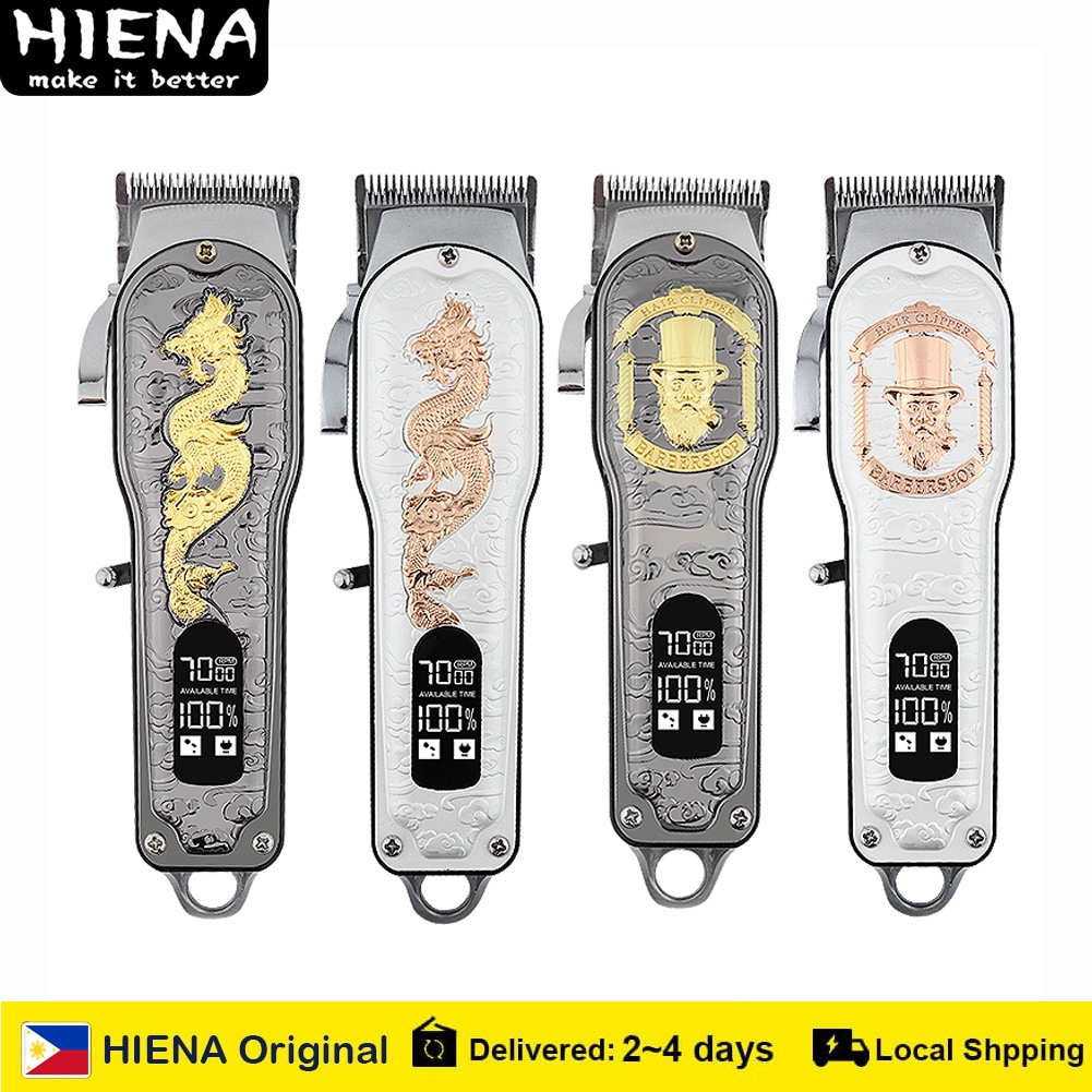 HIENA All Metal Quiet Hair Clippers Cordless Rechargeable Razor all ...