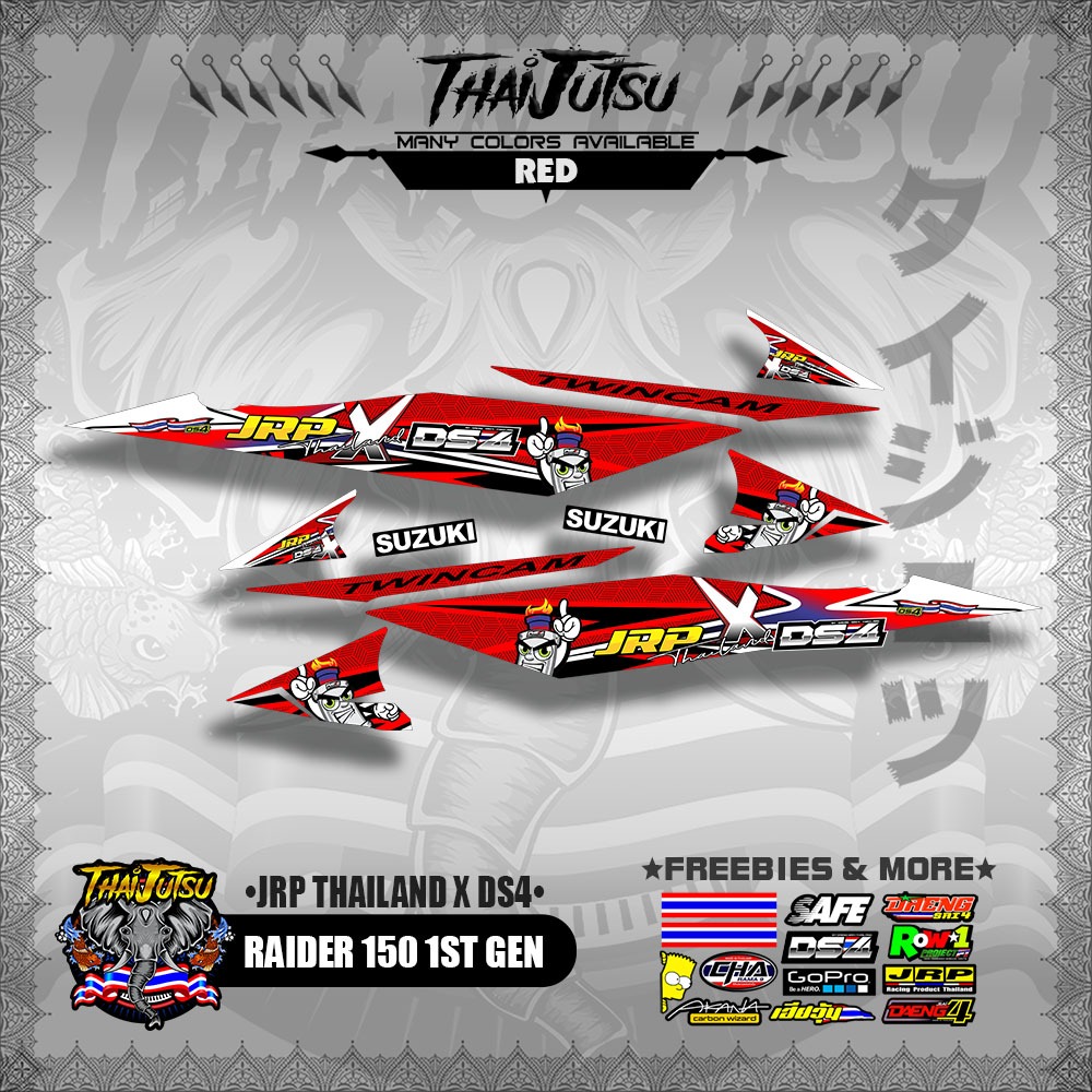 RAIDER 150 1ST GEN DECALS ( JRP THAILAND X DS4 )【ThaijutsuStickers ...