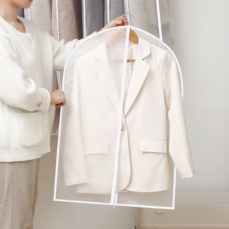 Transparent Garment Bag PEVA Dustproof Clothes Protector Cloth Cover ...