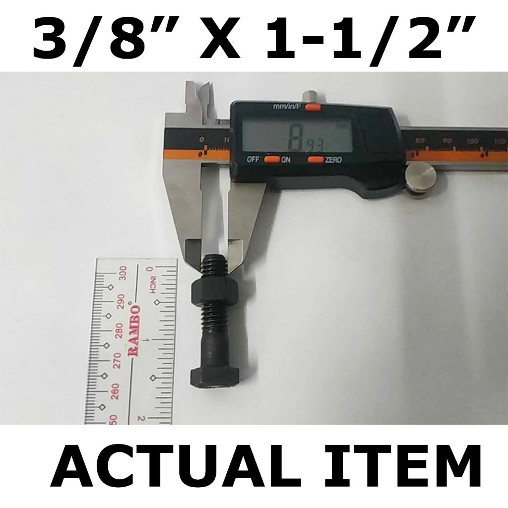 HT BOLT 3/8" X 1-1/2" WITH 1 PIECE NUT HI TENSILE ...