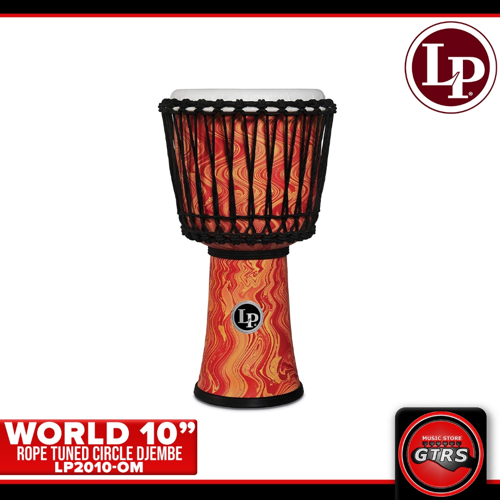 LP® World Collection 10 Latin Percussion Rope Tuned Djembe with ...