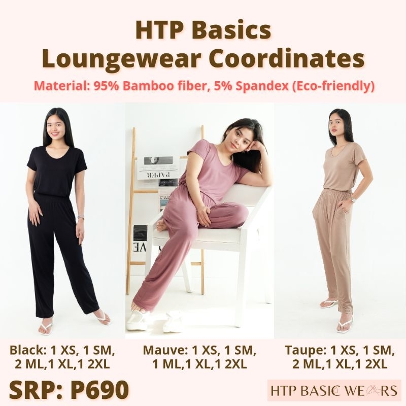 HTP Basics Loungewear Coordinates | Shopee Philippines