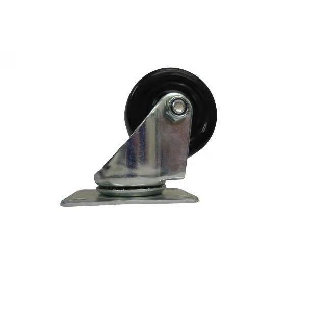 RUBBER BLACK CASTER WHEEL FLAT TYPE | Shopee Philippines