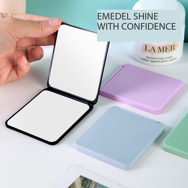 Mini Square Makeup Mirror Portable Double-sided Vanity Mirror Cosmetic ...