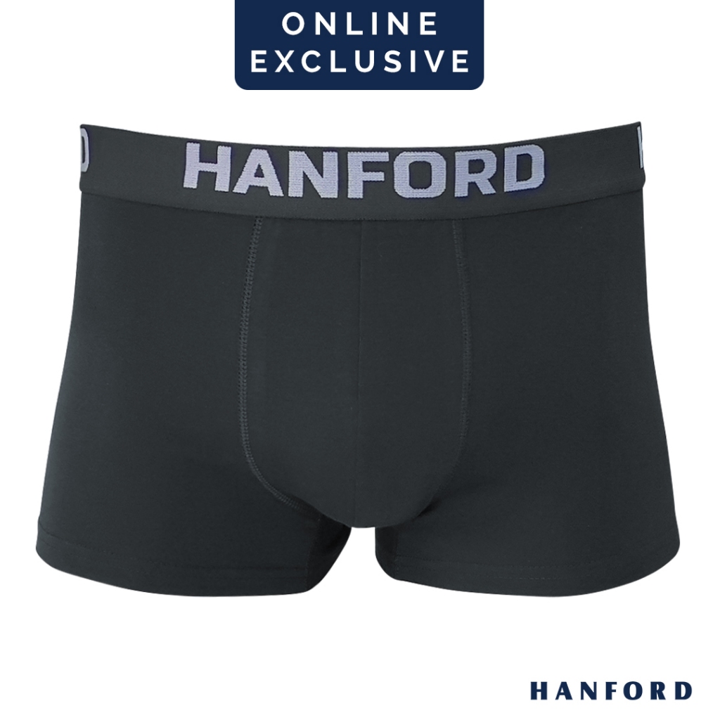 Hanford Men Natural Cotton Knit Boxer Briefs No Spandex OG Phantom ...