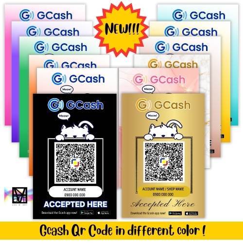 NEW!! Scan to Pay Gcash QR Code Standee Available in diff color and ...
