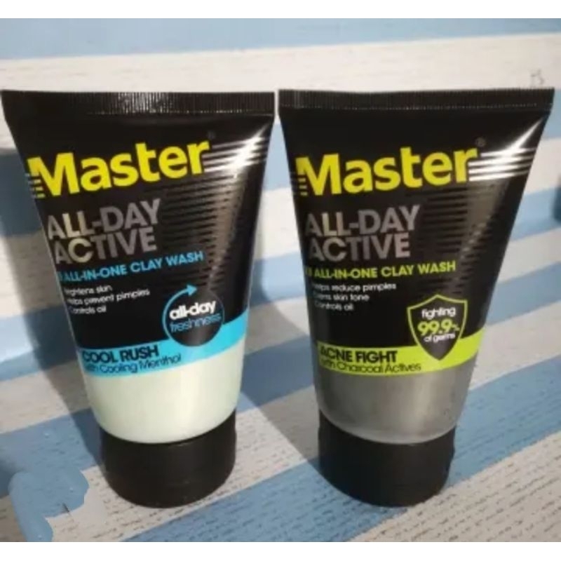 Master All Day Active Clay Wash 100g | Shopee Philippines