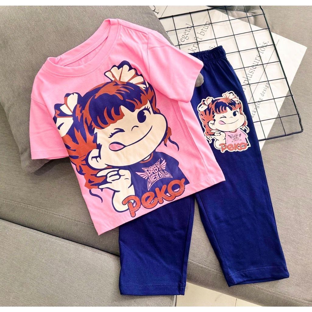 Pajama Set Terno for Girls 100% Cotton made in Vietnam | Shopee Philippines