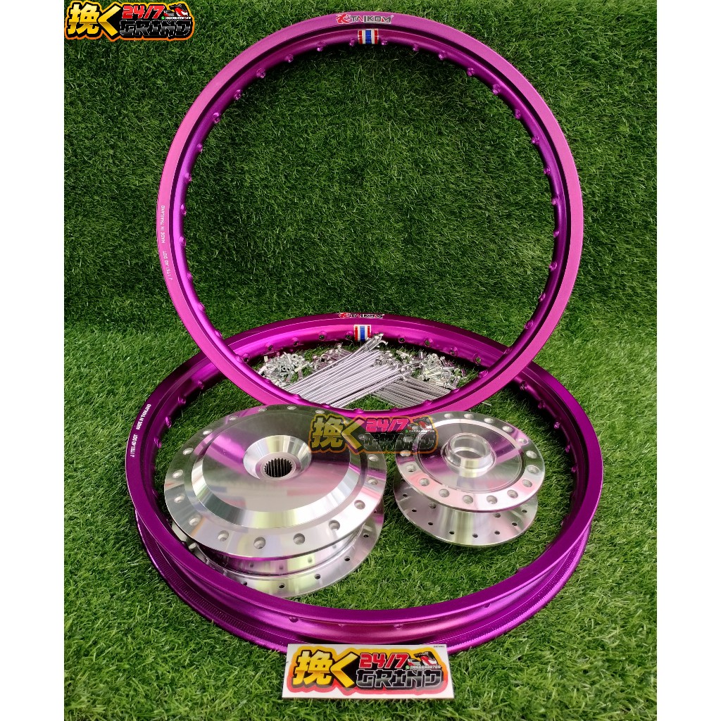 Rim Set For Honda Click 125 / Click 150 / Click v1 v2 v3 Rim Hub Spokes ...