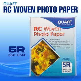 QUAFF RC Woven Photo Paper No Back Print Resin Coated Inkjet Photo ...