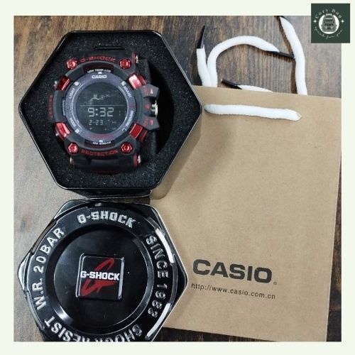 G-SHOCK Triple Sensor Black Red Men's Digital Watch OEM Shockproof ...
