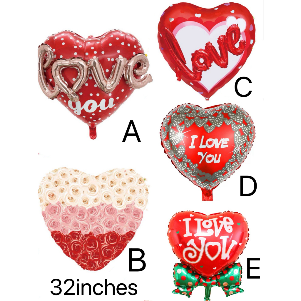 Jumbo Love Heart Wedding Valentine's Day Mylar Foil Balloon Decoration ...
