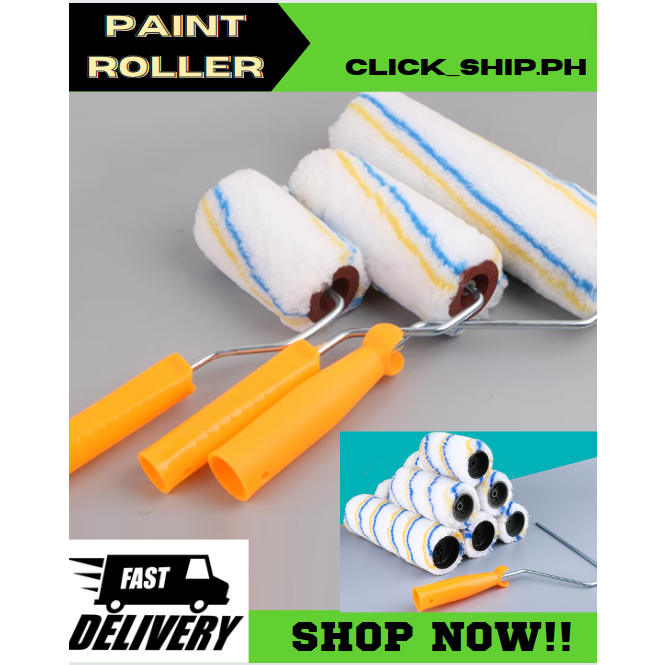 Paint Roller Brush Roller Cotton size 4"/5"/8"/4"5"8 | Shopee Philippines