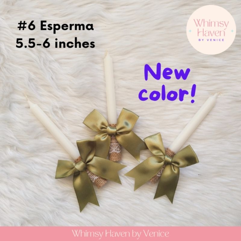 Sage Green Debut Candle Sage Green Boho Rustic Baptismal Candle ...