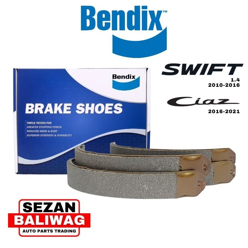 BENDIX BRAKE SHOE SET SUZUKI SWIFT CIAZ DZIRE 1.4 2010-2022 DS0811 / BS5057 | Shopee Philippines