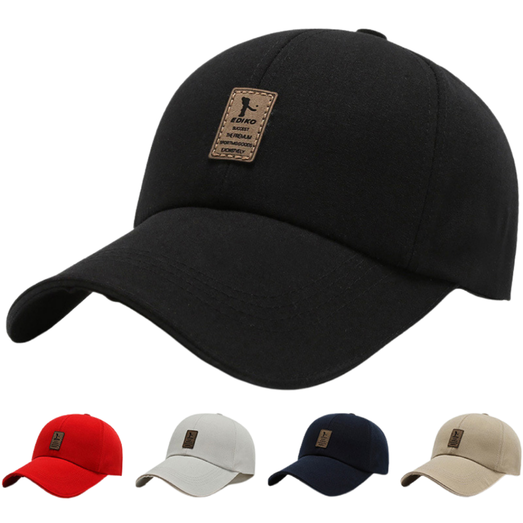 Classic Sun Protection Baseball Cap Black and Navy blue Adjustable Fit ...