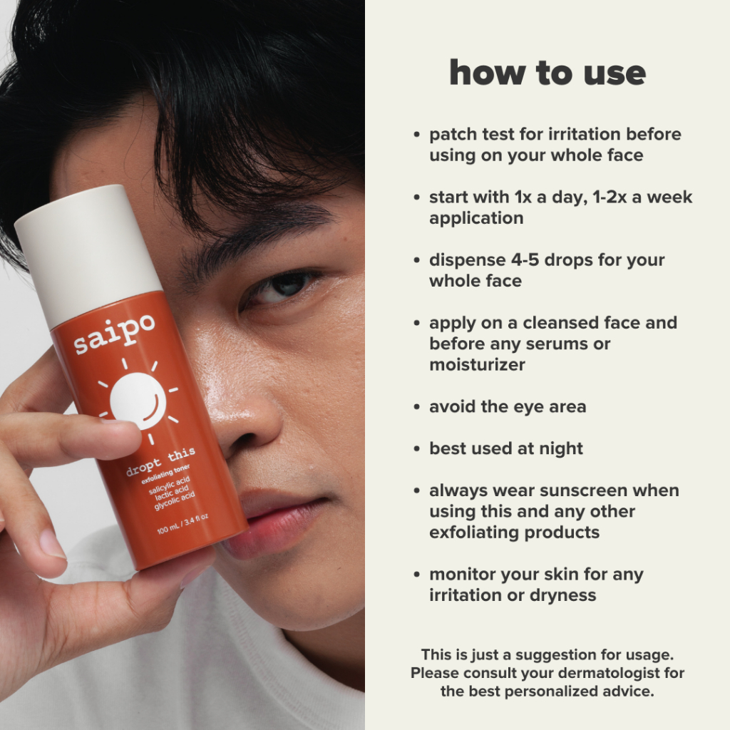 saipo Dropt This Exfoliating Toner (100mL) | Shopee Philippines