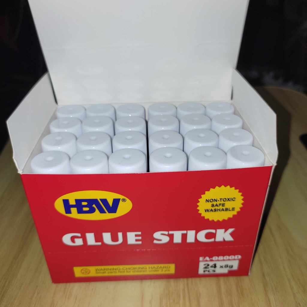 HBW Glue Stick 8grams 1box/24pcs | Shopee Philippines