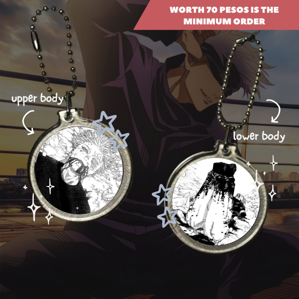Jujutsu Kaisen Funny Satoru Gojo Half-Body Matching Manga Keychains ...