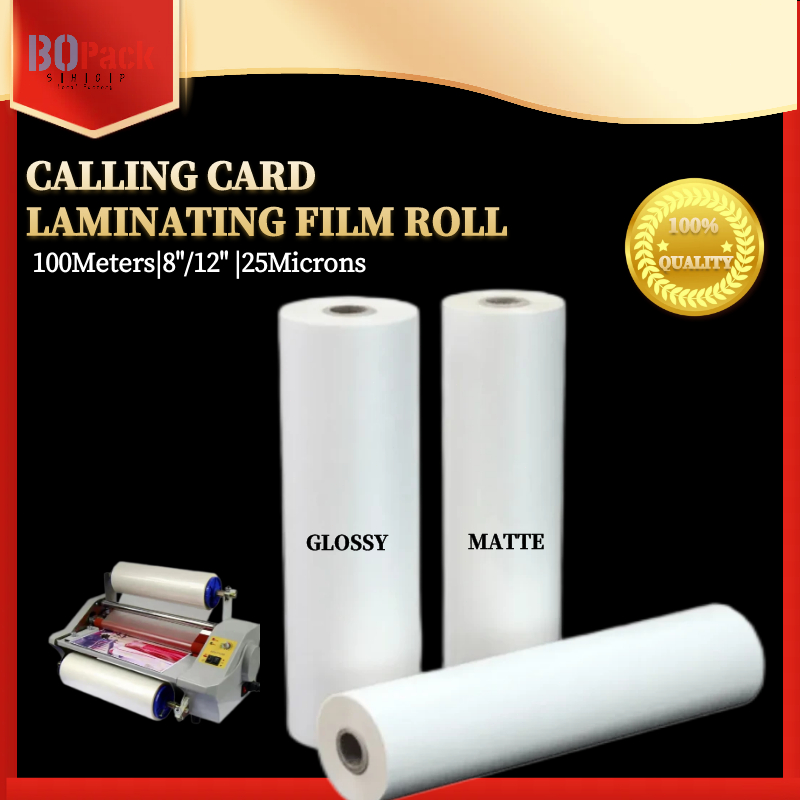 100 MetersCalling Card Laminating Film Roll 8.5 inches / 12 inches ...