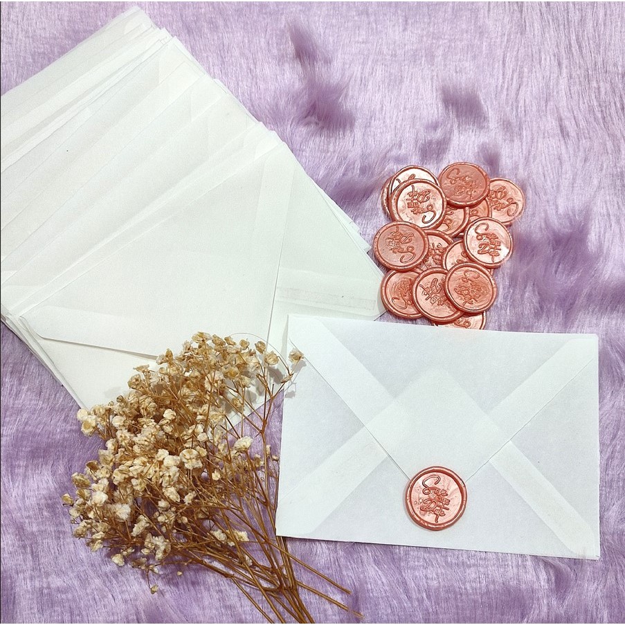 10 pcs Transparent wedding envelope for wedding, birthday, baptismal ...